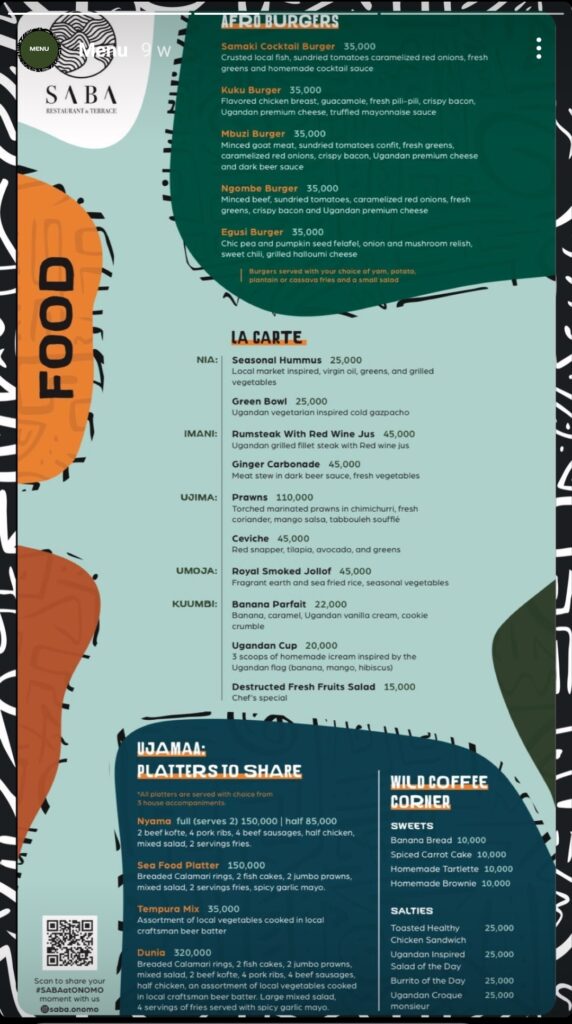 Fairway Hotel Kampala Menu: A Quaint, Charming Boutique Hotel EST. 1969 ...