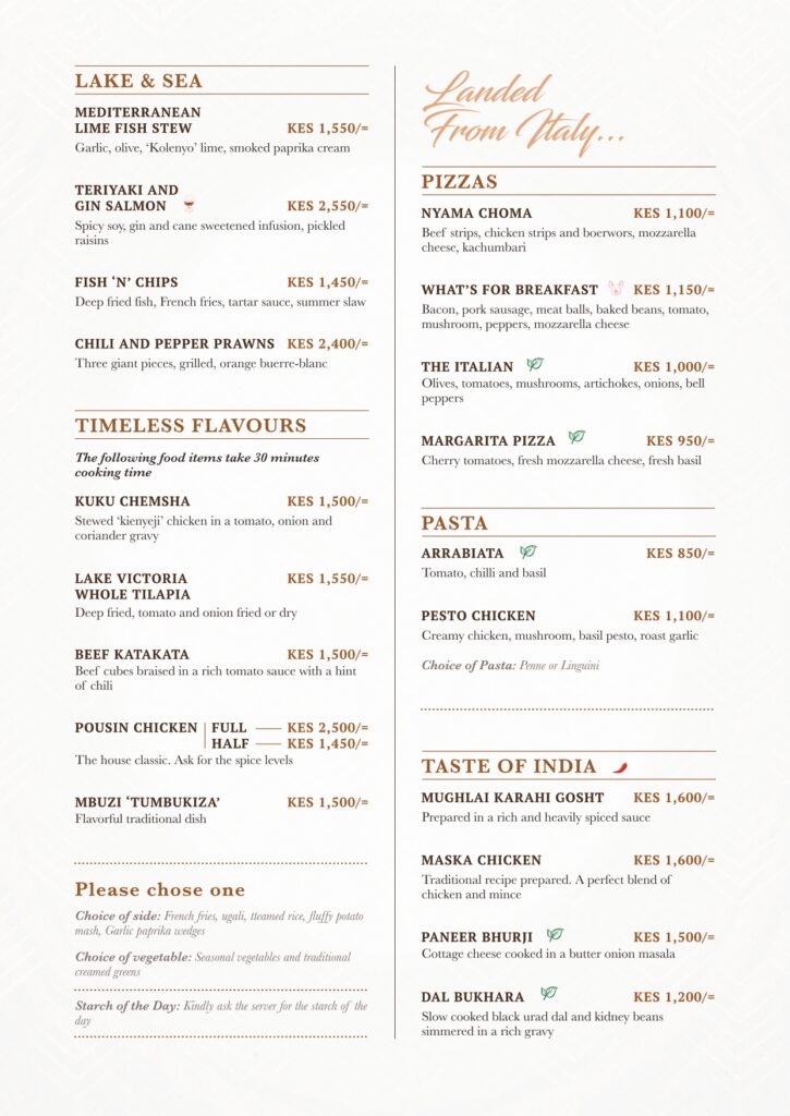 Sunset Hotel Kisumu Menu 2024: A Sturdy Kisumu Classic Lives On • Chick ...